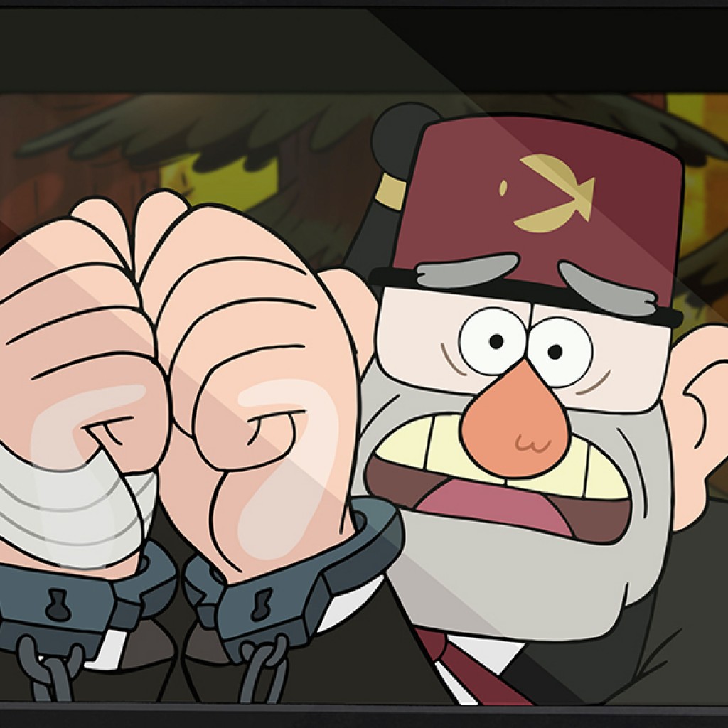 Gravity Falls Grunkle Stan Handcuffed - D23