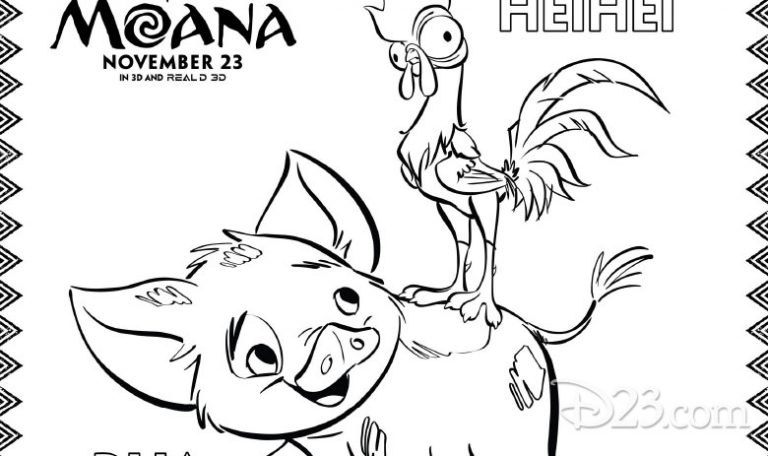 You’ll Love These Printable Moana Coloring Pages - D23