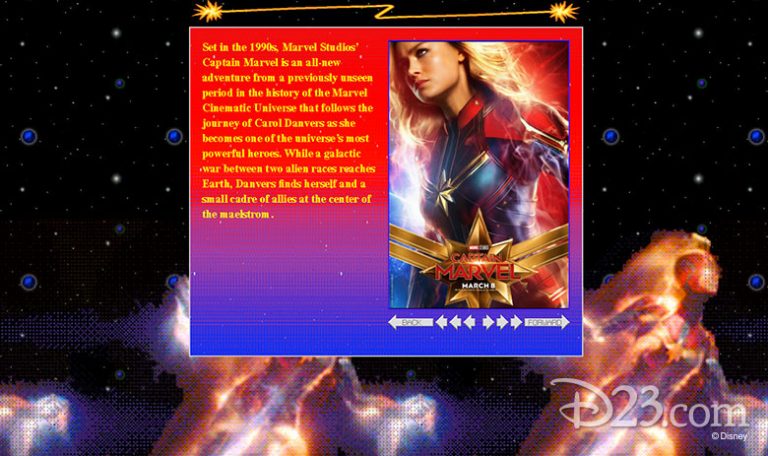 We're Obsessed with the Totally '90s Captain Marvel Website - D23