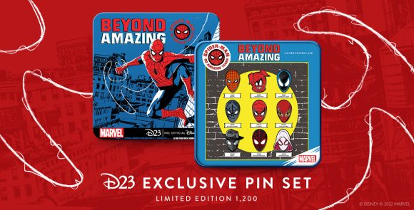 An Exclusive Friendly Neighborhood Pin Set Celebrating Spider-Man! - D23