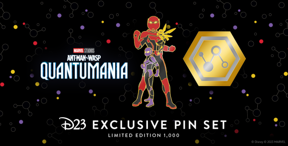 D23 Gold Member Exclusive Ant-Man and The Wasp: Quantumania Pins - D23