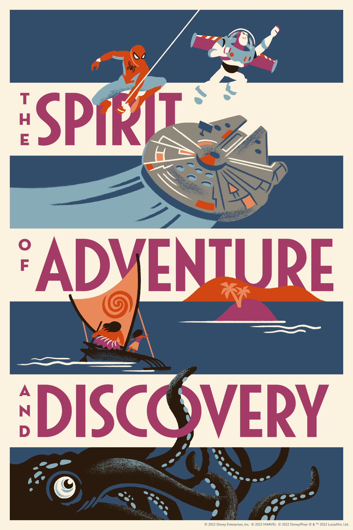 Stunning Gallery Posters for Disney100: The Exhibition - D23