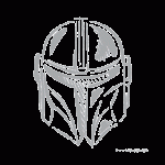 D23 Stickers - Mando Helmet - D23
