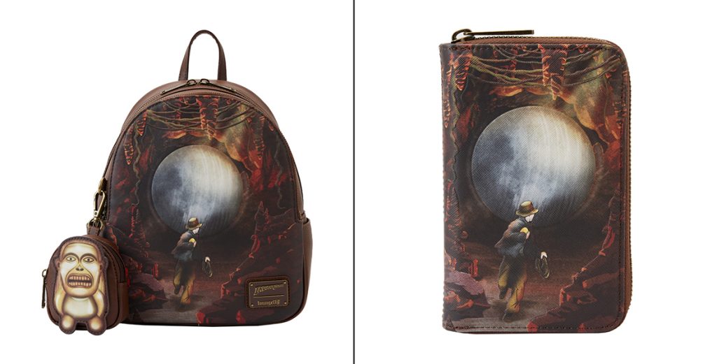 The Indiana Jones Mini Backpack and Zip Around Wallet by Loungefly - D23