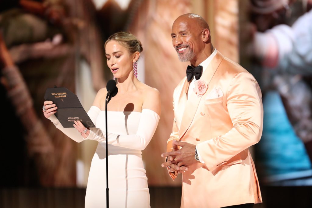 EMILY BLUNT, DWAYNE JOHNSON - D23